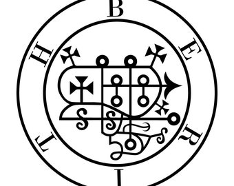 Sigil of Clauneck SVG PNG PDF Jpg Satanic Seal Instant Download Demon ...