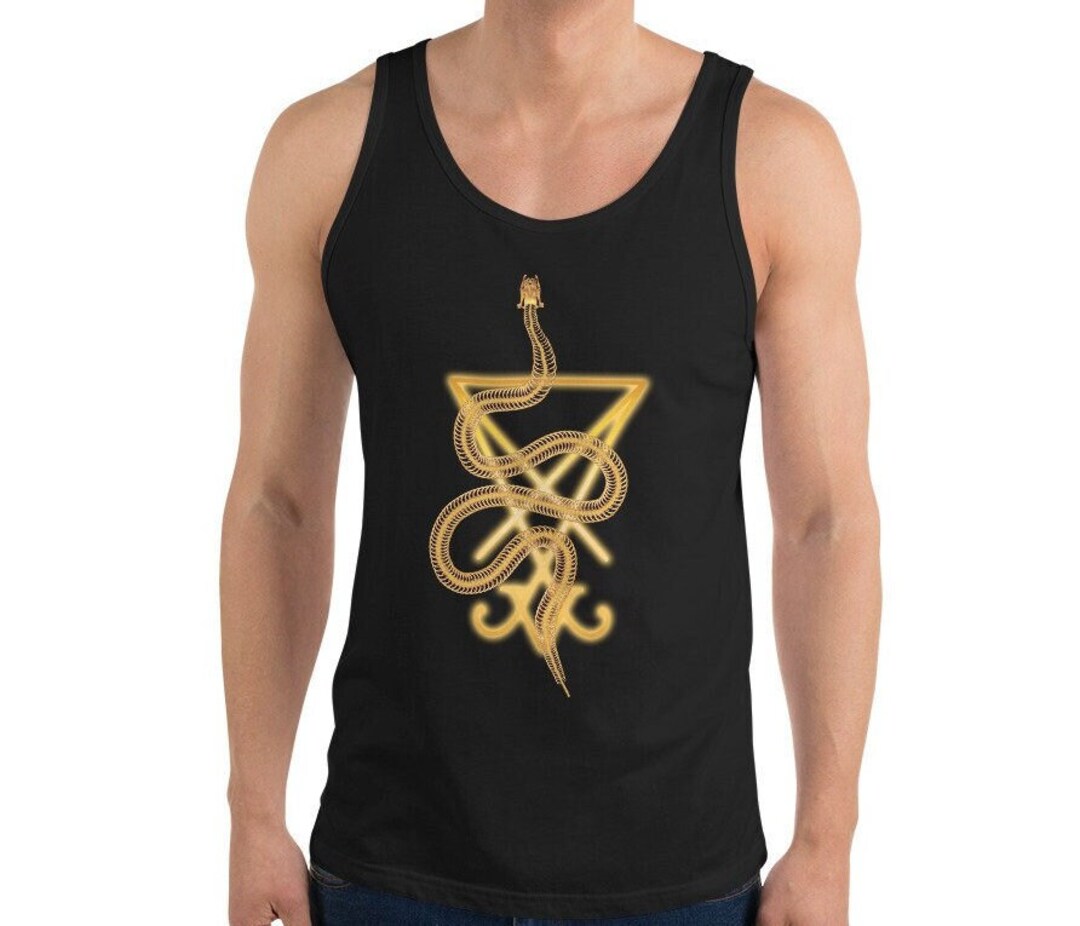 Lucifer Satanic Sigil Black Unisex Tank Top Shirt Lucifer's Serpent ...