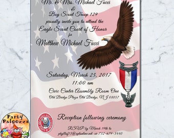 Printable Eagle Scout Invitation Announcement