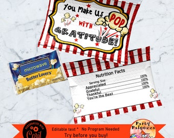 Teacher Appreciation Popcorn | Etsy