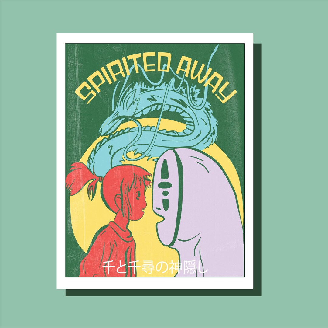 No Face Poster Anime Ghibli Spirits Cute Anime - Etsy