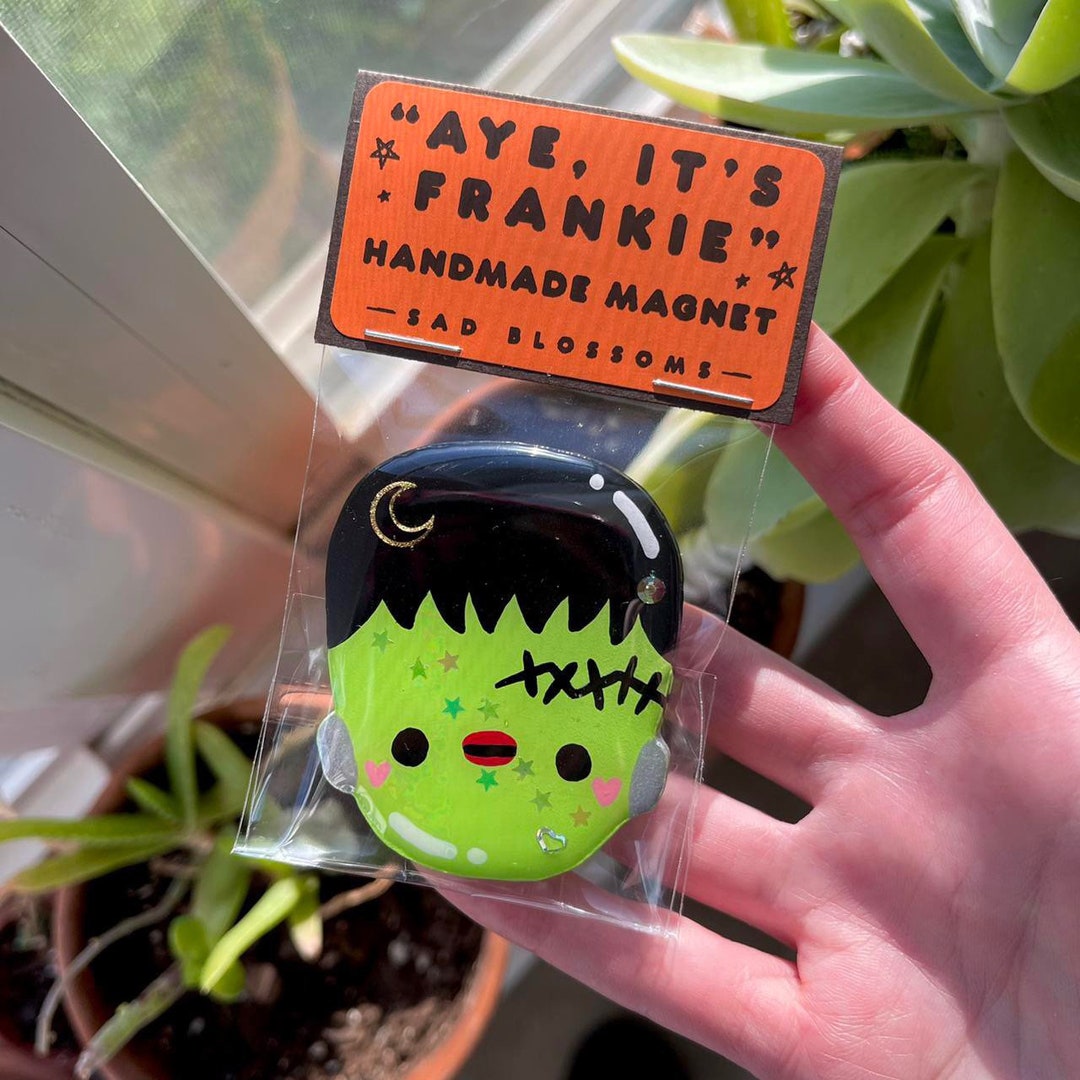 Spooky Halloween Frankenstein Handmade Clay Magnet / Kawaii Kidcore ...