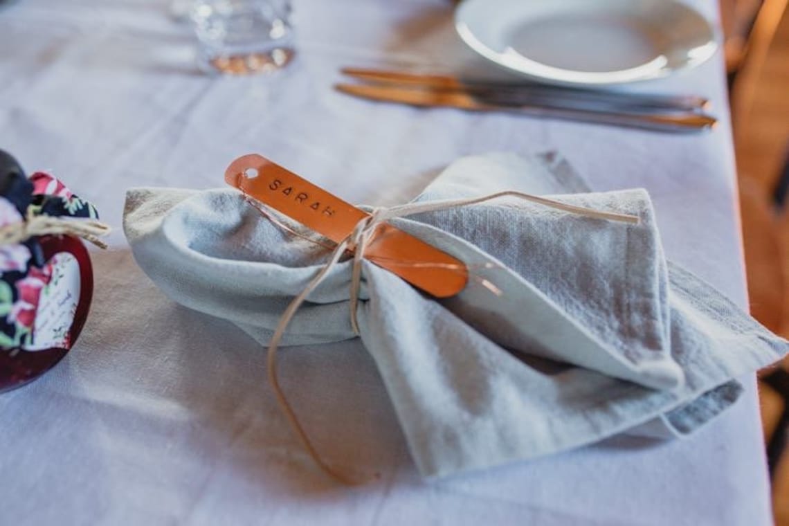 Personalised Name Tags Copper Name Tag Hand Stamped Place | Etsy