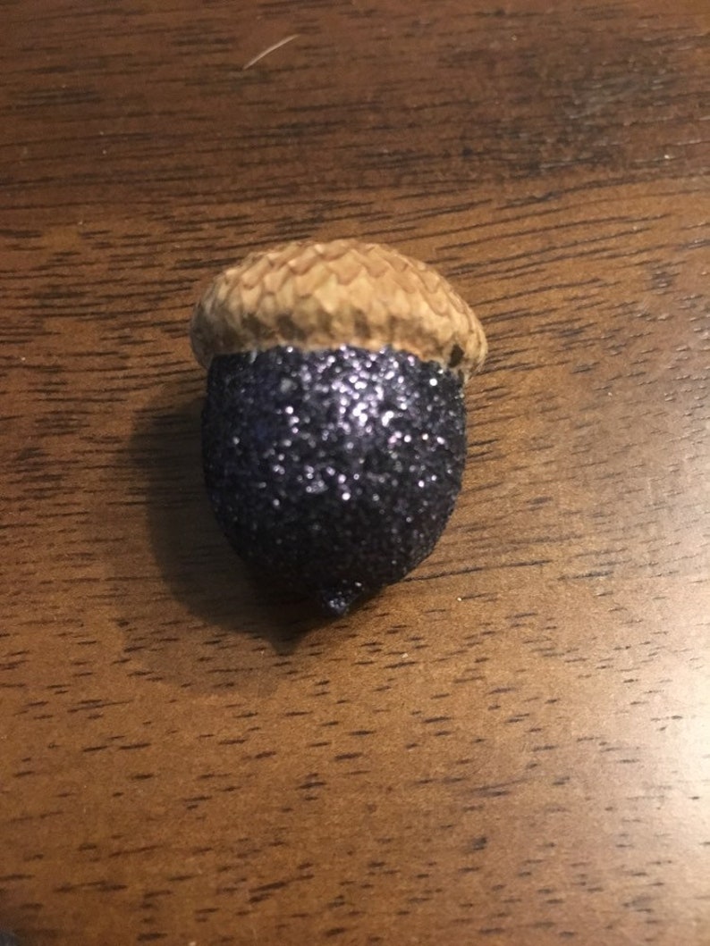 Set of 12 Acorns Glittered in Fall Colors. Colors Range From - Etsy