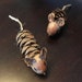 Set of Three Small Pine Cone and Acorn Mice. Ornaments or Table ...