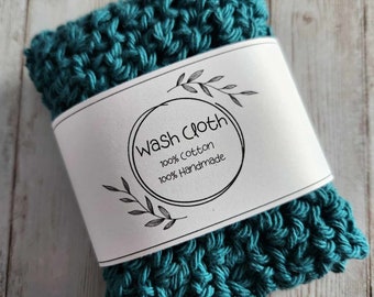 Printable Dishcloth Wrap Label, PDF - Etsy
