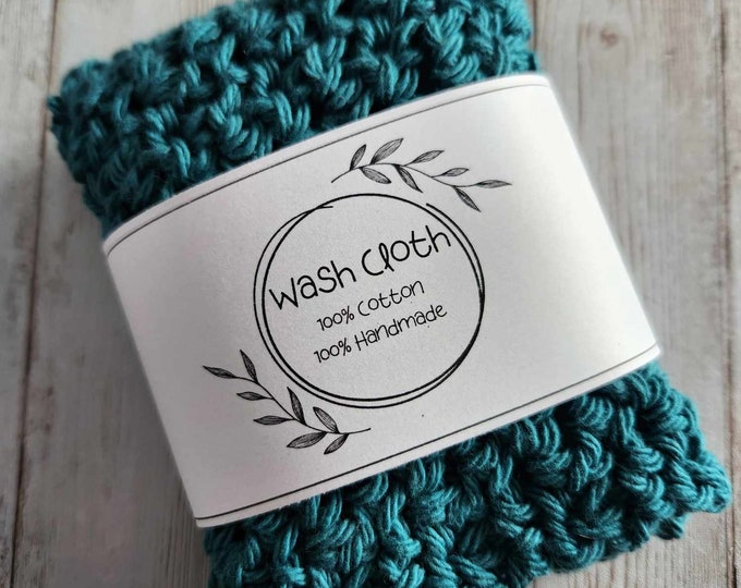 Farmhouse Washcloth Labels - Printable - Digital Download - Crochet ...