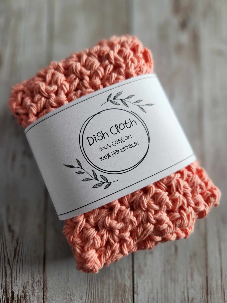 Printable Dishcloth Wrap Label, PDF - Etsy