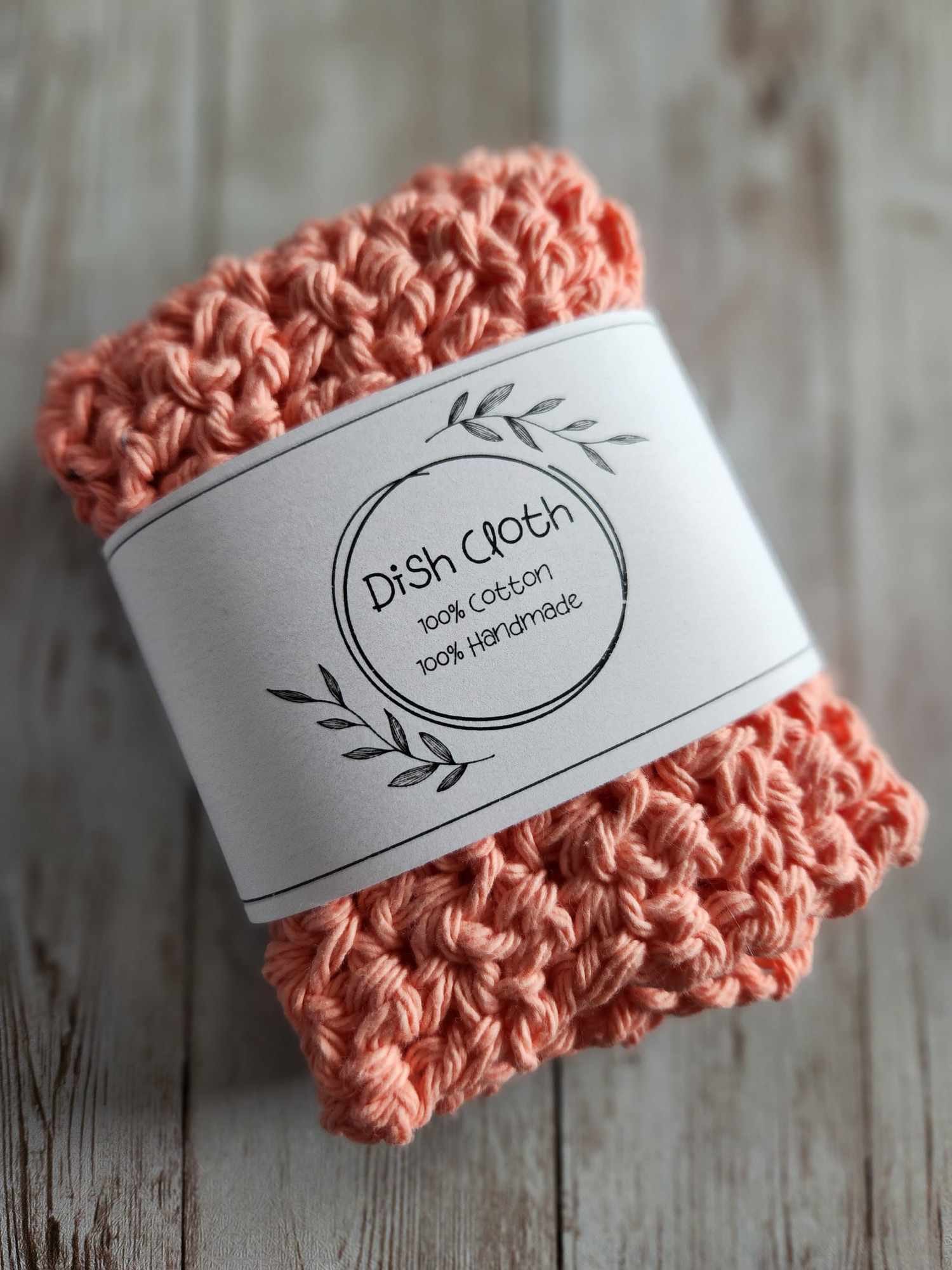 Printable Dishcloth Wrap Label, PDF - Etsy