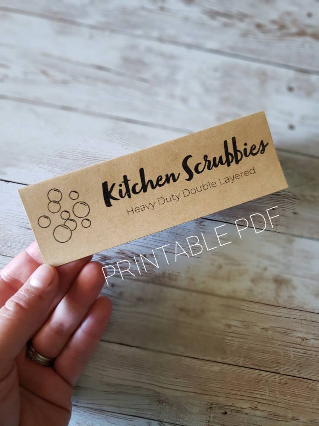 Printable Card Topper for 6x9 Cellophane Bags. Bag Seal. Kitchen ...