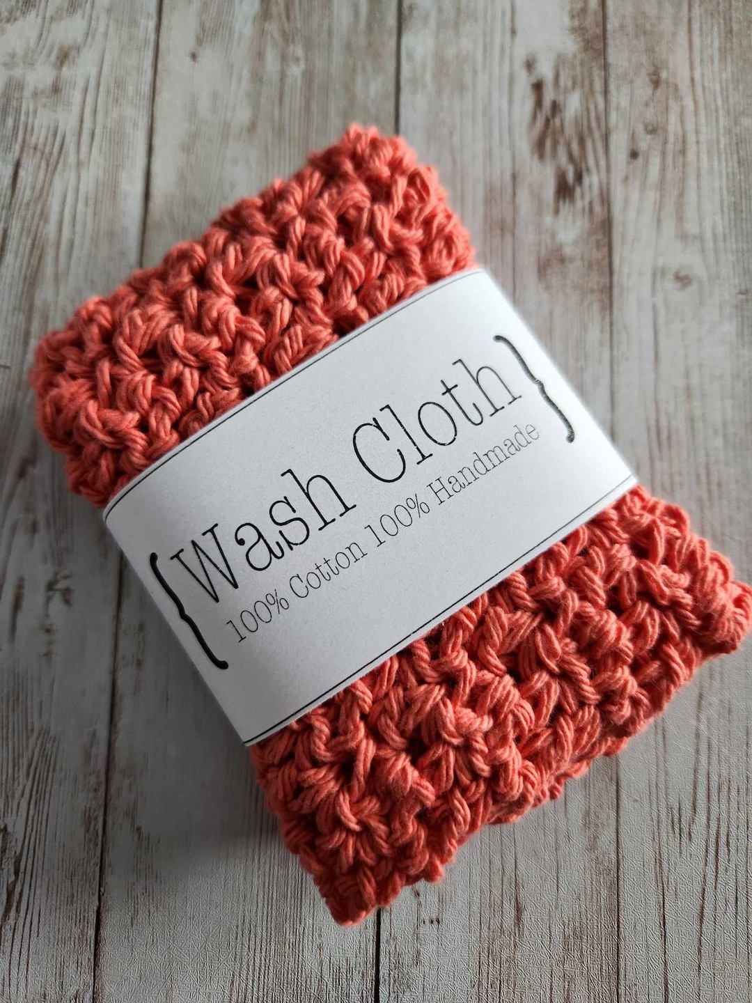 Printable Washcloth Wrap Label, PDF - Etsy