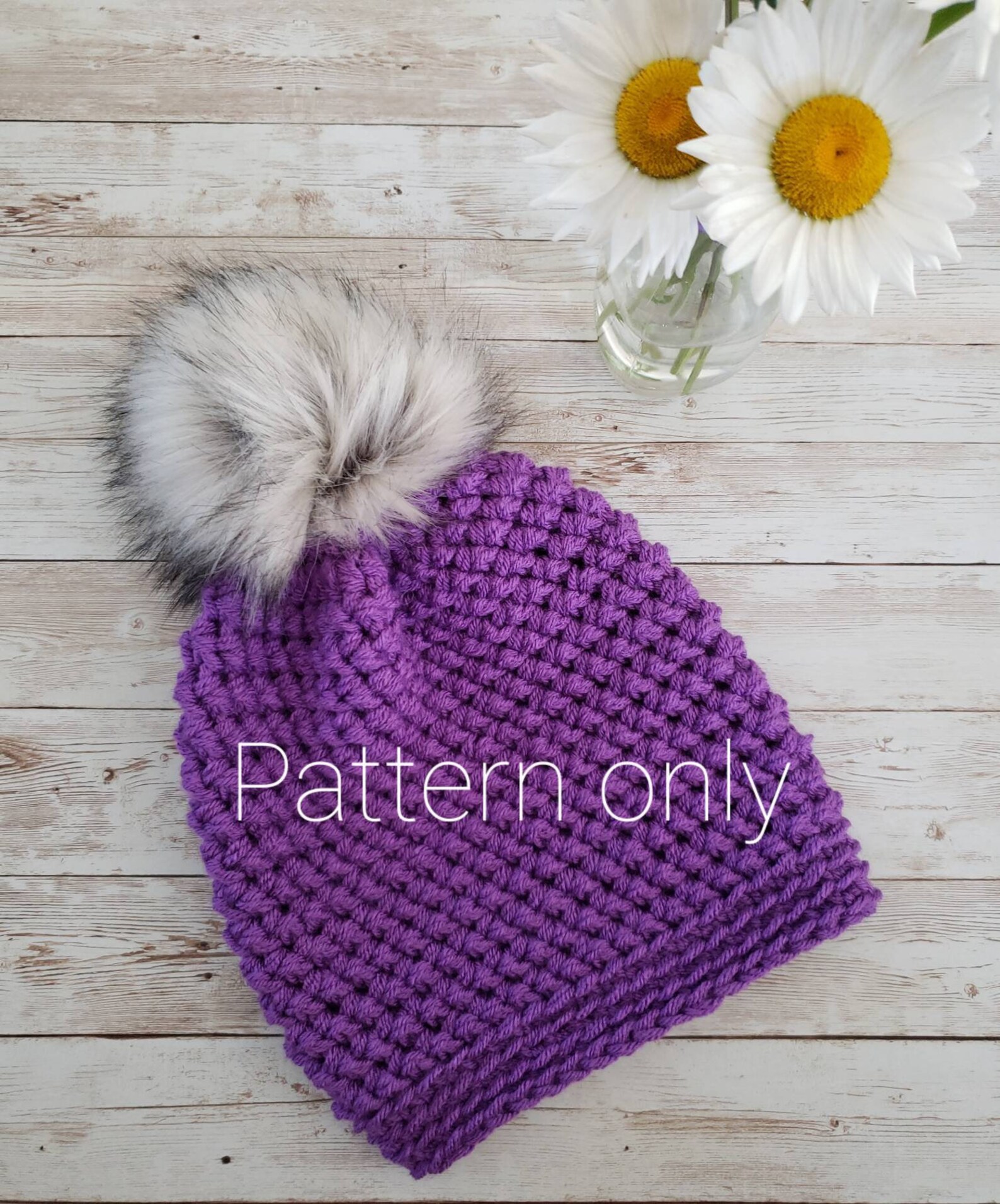 Azalea Beanie Crochet Pattern. Pattern Only Not a Finished - Etsy
