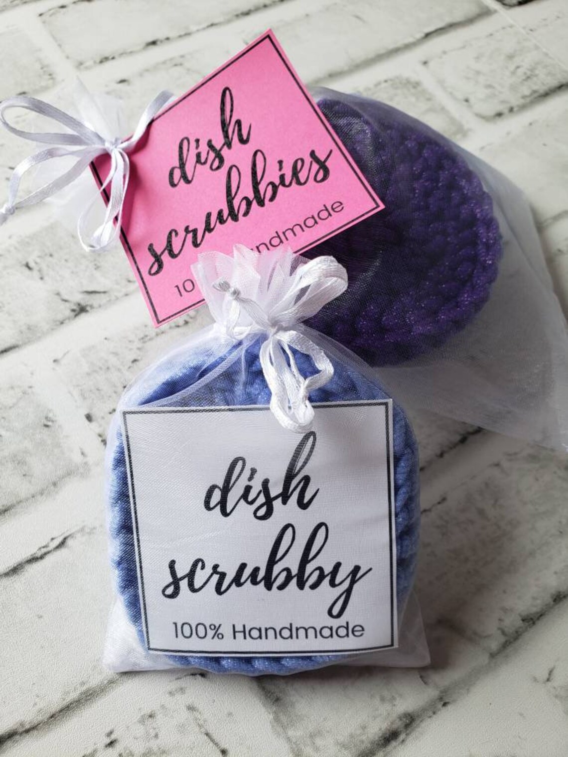 Dish Scrubby Tags. Pdf Tags for Dish Scrubbies. Print Yourself Tags. - Etsy
