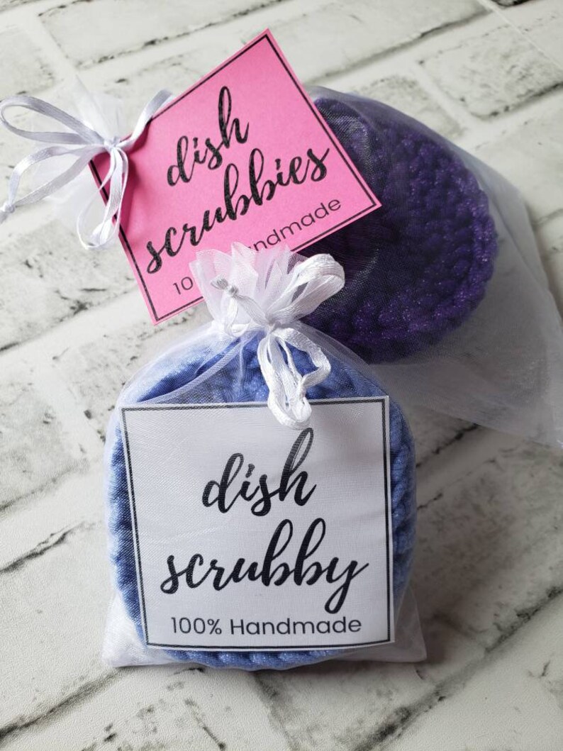 Dish Scrubby Tags. Pdf Tags for Dish Scrubbies. Print Yourself Tags. - Etsy