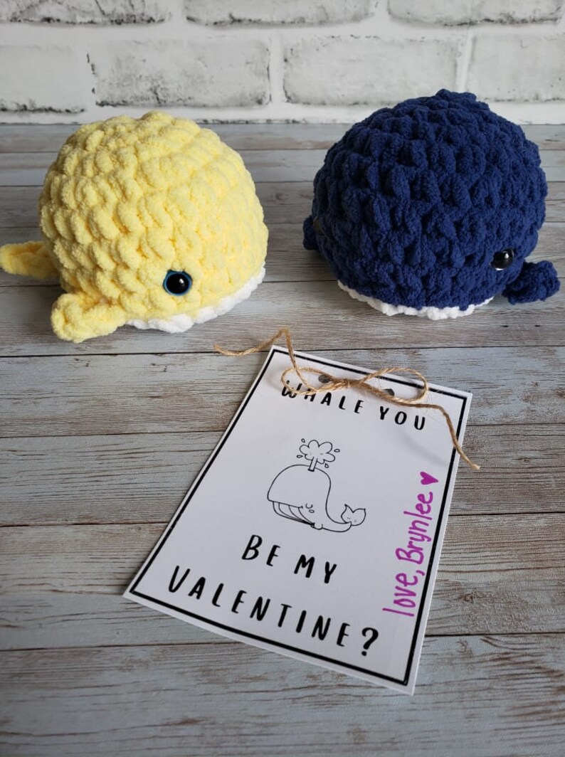 PDF Printable Valentine's Day File Whale You Be My | Etsy