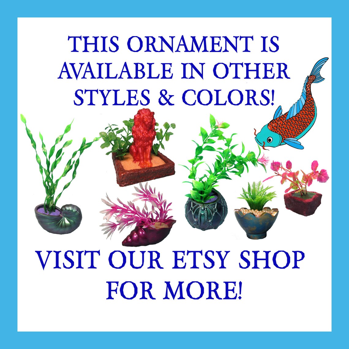 Cracked Egg Aquarium Decoration. Blue Purple With Green Artificial ...