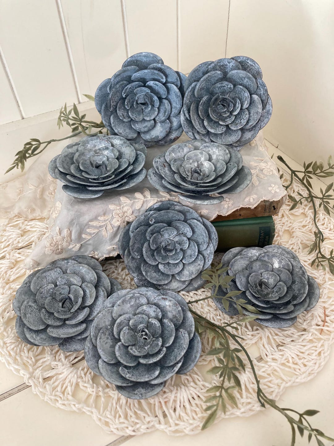 Beautiful Metal Rose Magnets - Etsy