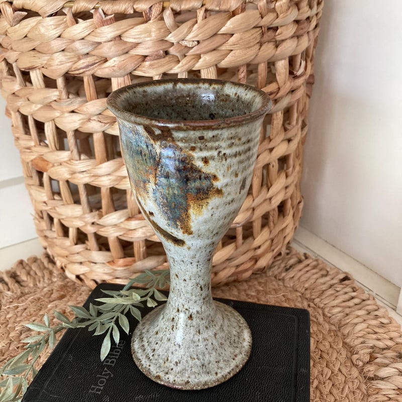 Ceramic Wine Goblet - Etsy
