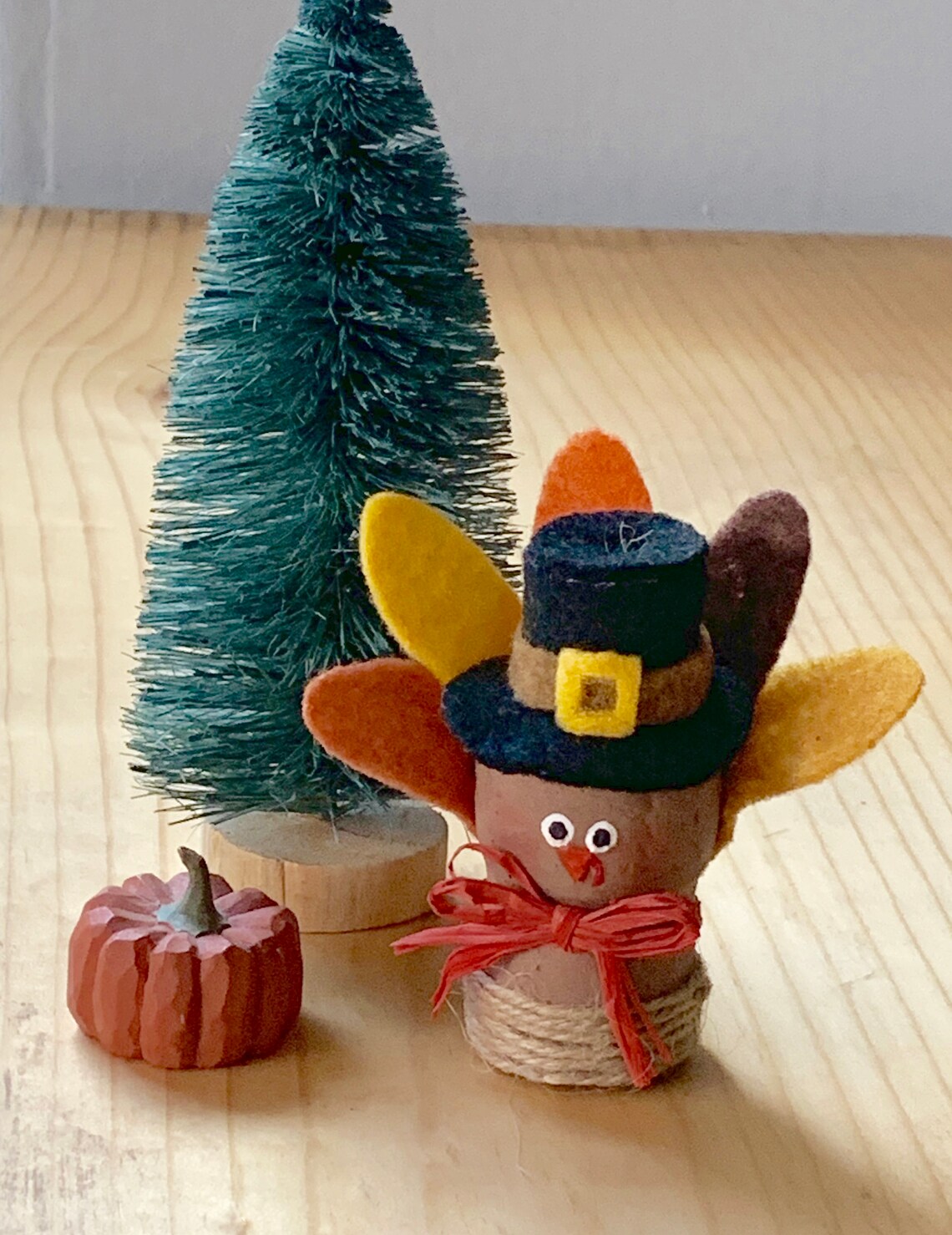 Thanksgiving Turkey Designed From a Champagne Cork Recycled - Etsy