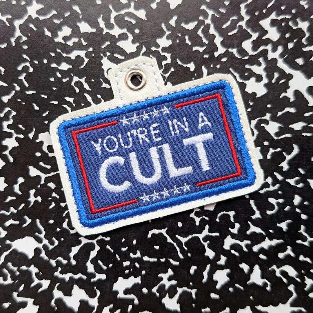 DIGITAL FILE - Political Key Fob, Keychain. You're in a Cult - Trump ...