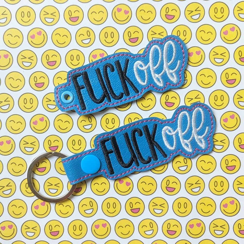 DIGITAL FILE mature Eff off Funny Embroidery Item Project for Snap Tab ...