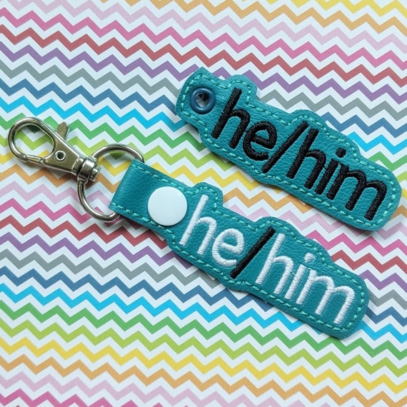 DIGITAL FILE Pronouns He / Him Embroidery Design Project - Etsy