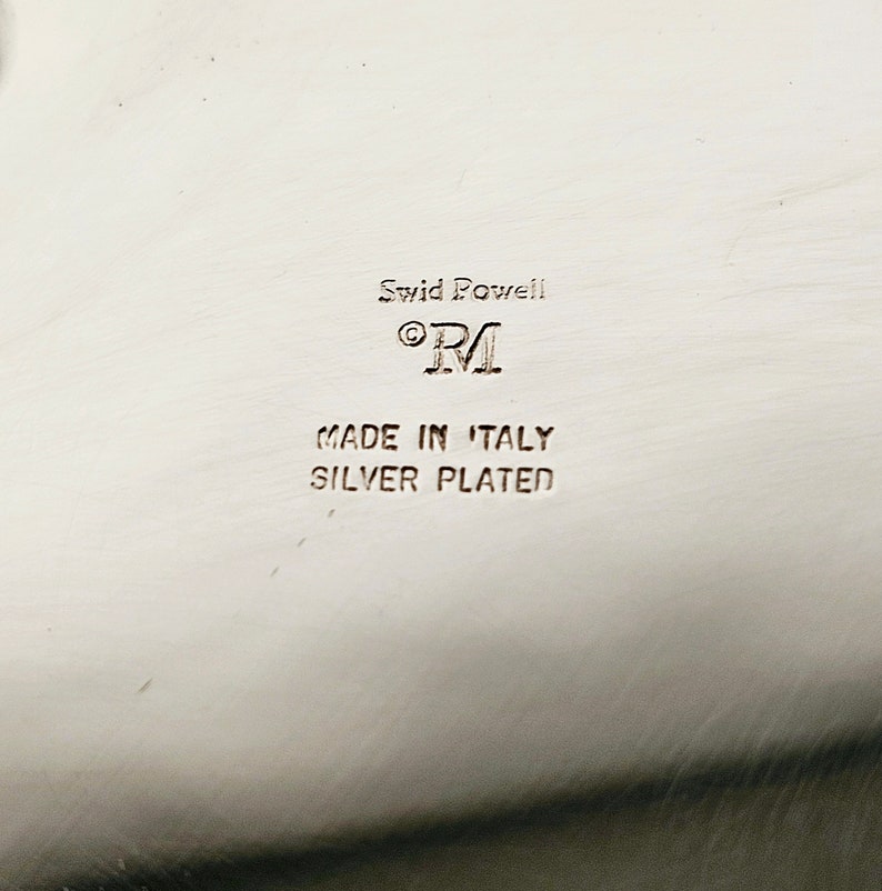 Postmodern Silver Plated Candlestick by Richard Meier for Swid Powell ...