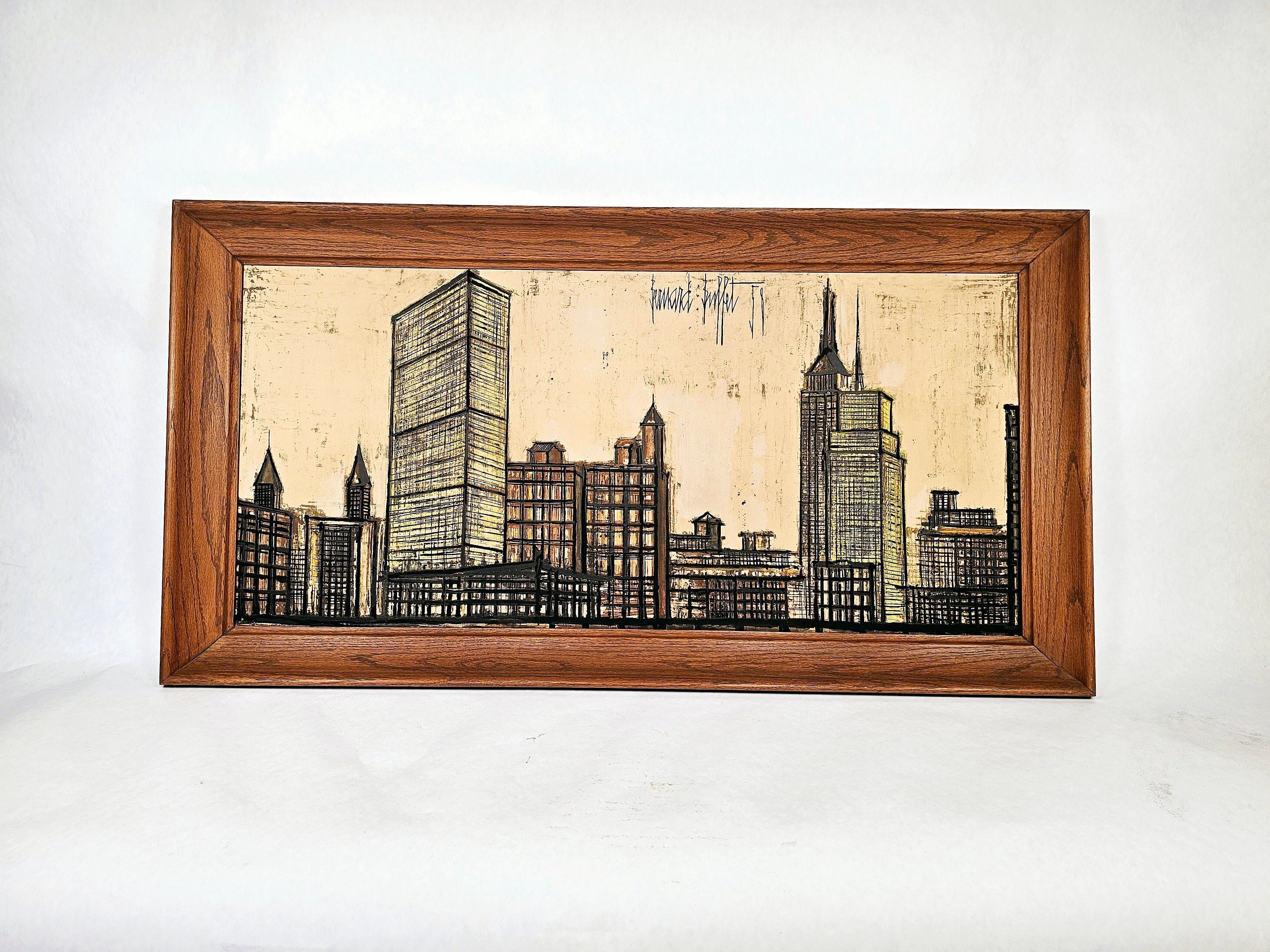 Mid Century Hand Colored Lithograph Mid Century Hand Colored Lithograph