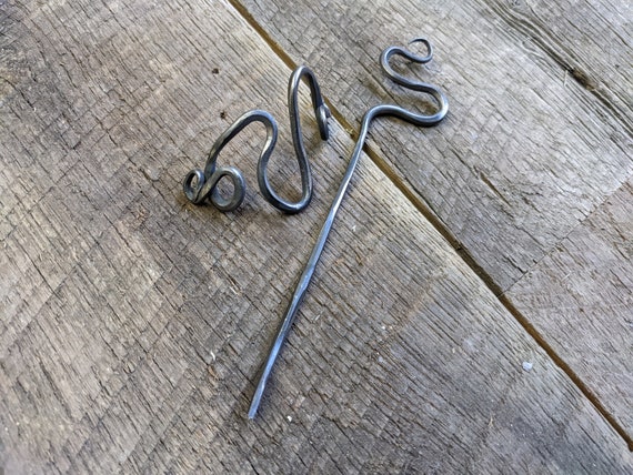 Forged Hair Stick Hair Pin Set - Etsy