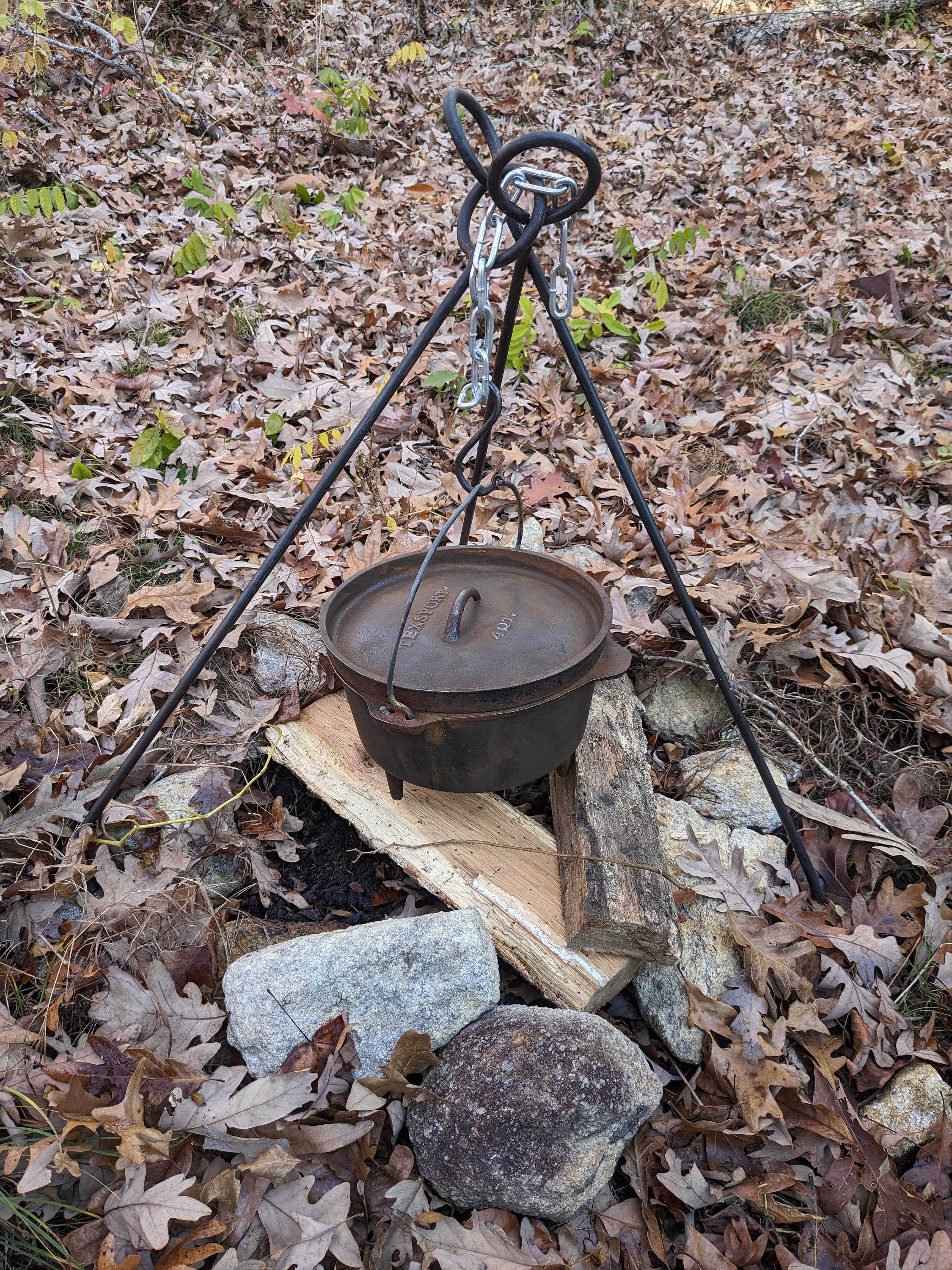 Small Campfire Cooking Tripod "cowboy Cooker" - Etsy