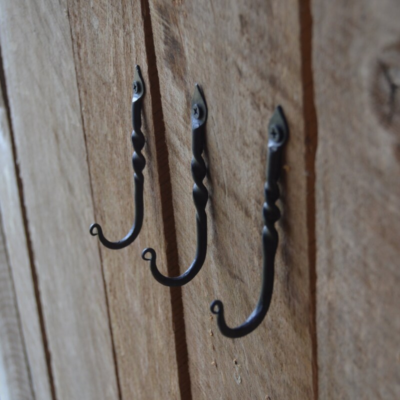 Wrought Iron Hooks - Etsy