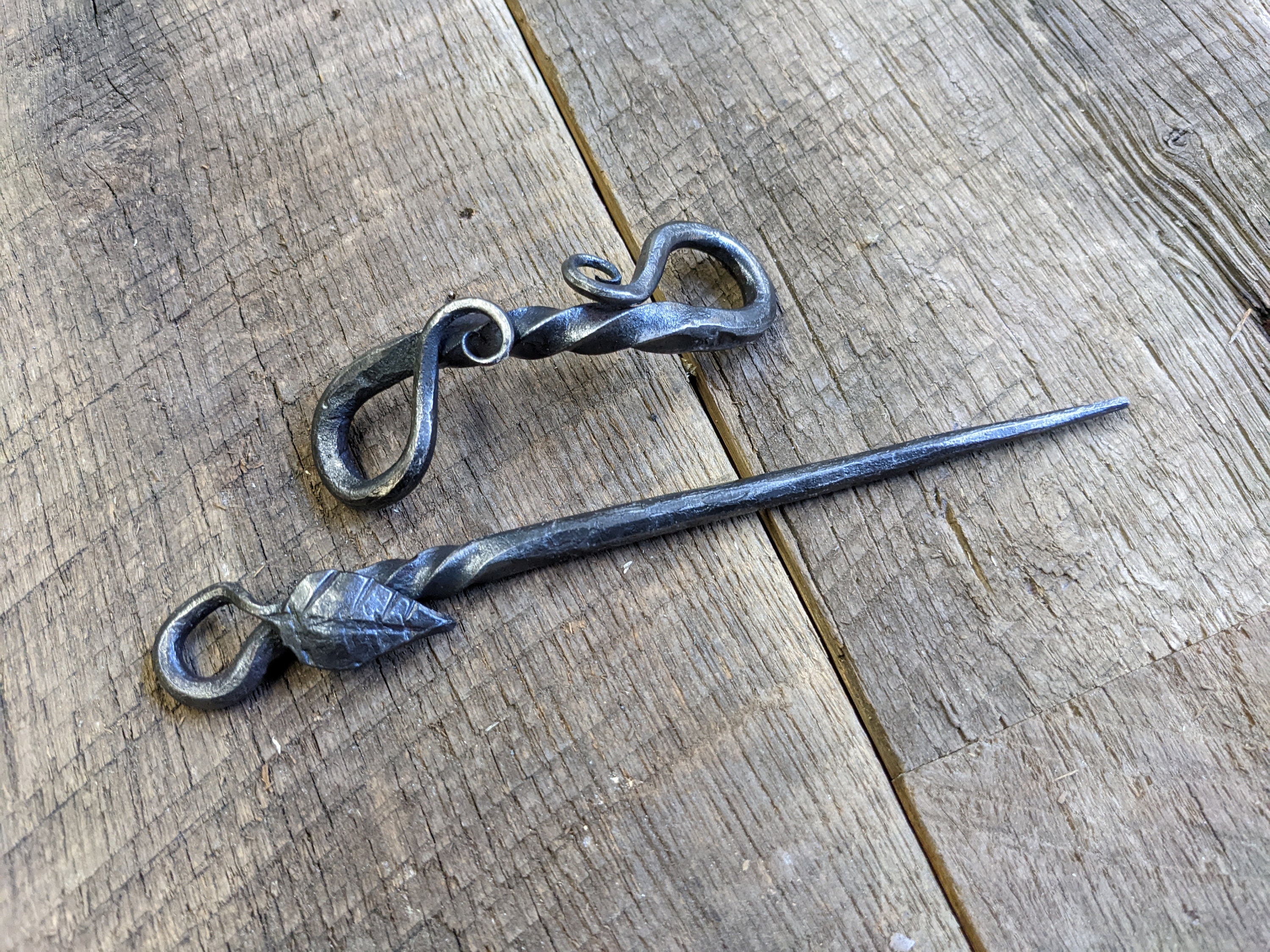 Forged Hair Stick Hair Pin Set - Etsy