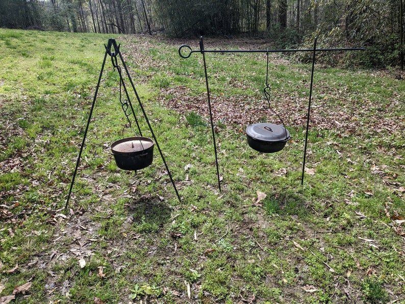 Basic Campfire Cooking Pot Rack/tripod Wrought Iron - Etsy