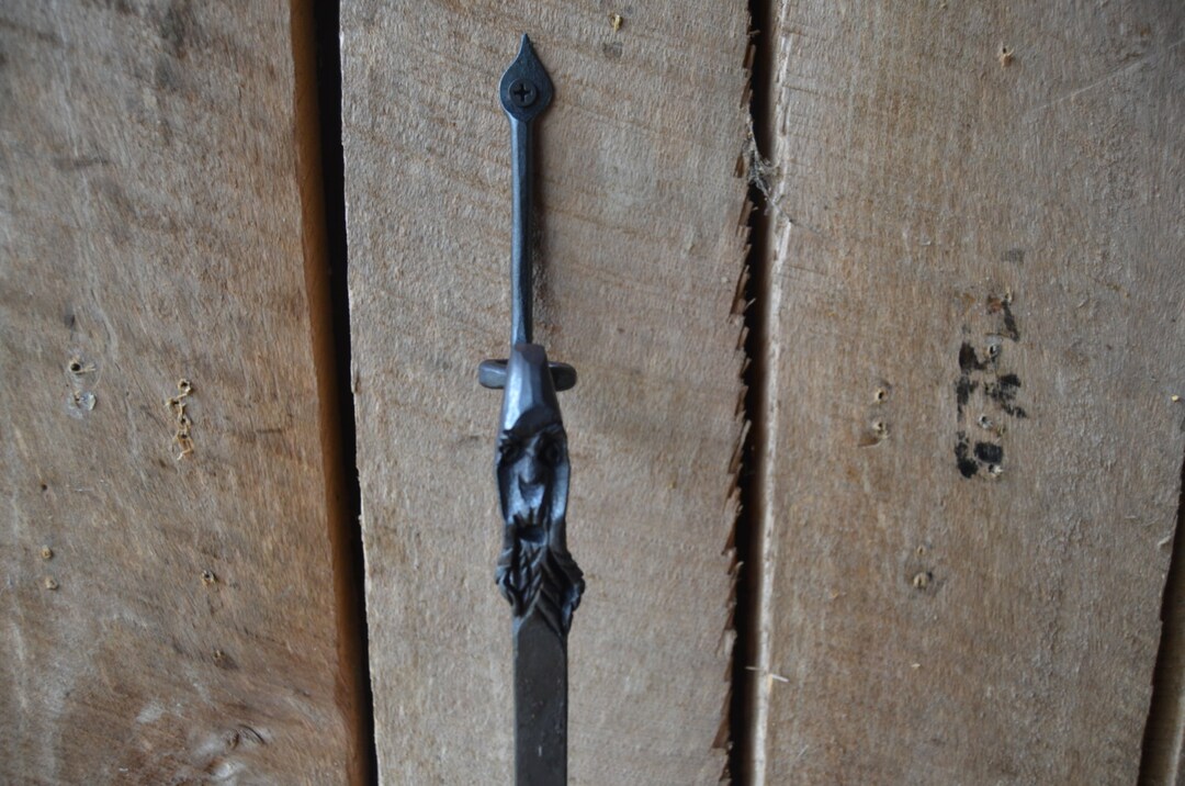 Wizard Head Fire Poker Hand Forged - Etsy
