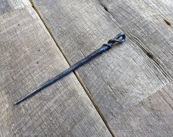 Hand Forged Knot Hair Pin Hand Made by Blacksmith Knotted Hair Stick - Etsy