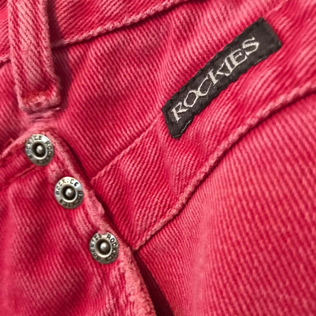Vintage Rockies Denim Jeans (red) - Etsy