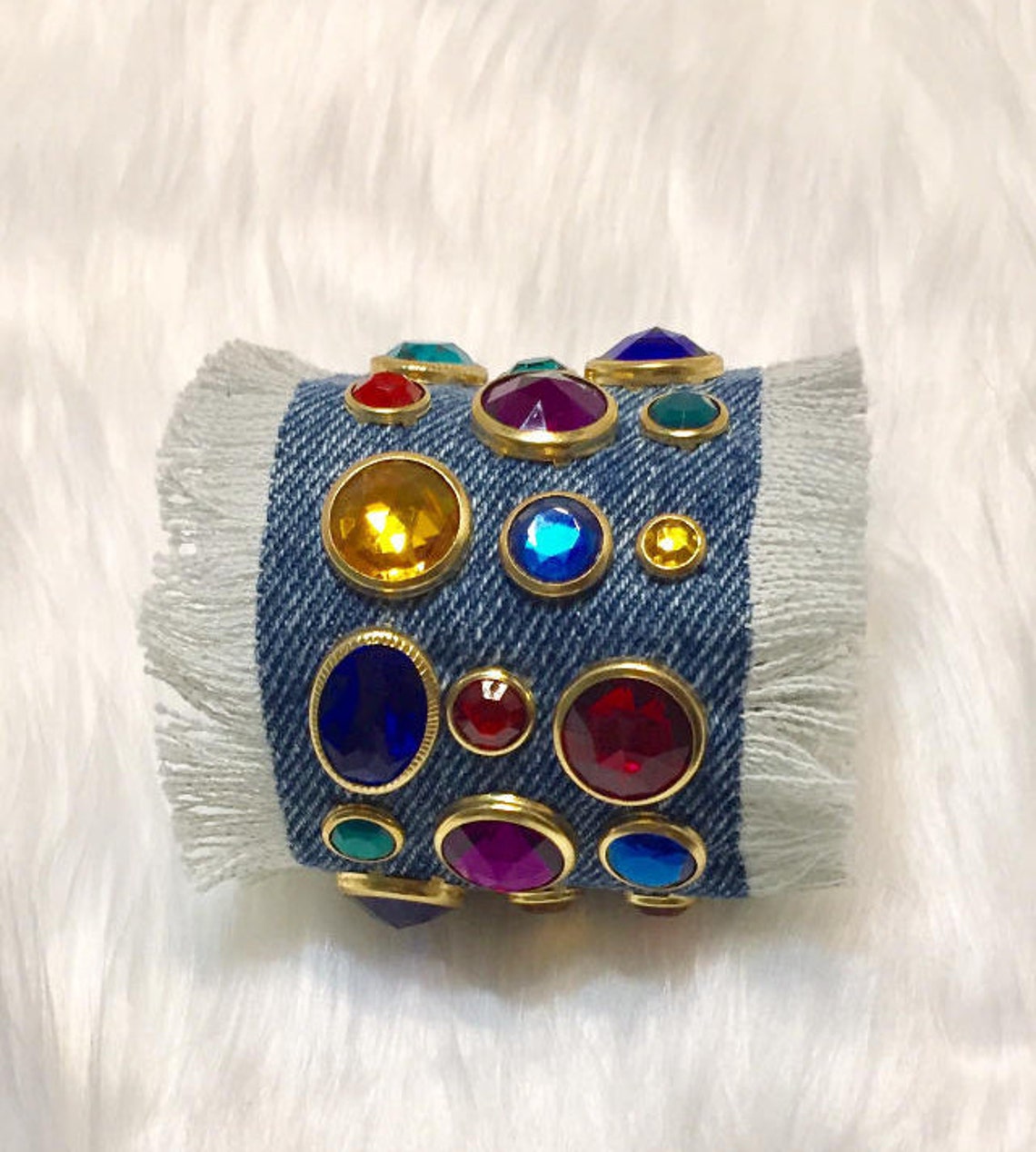 Denim Bracelet - Etsy