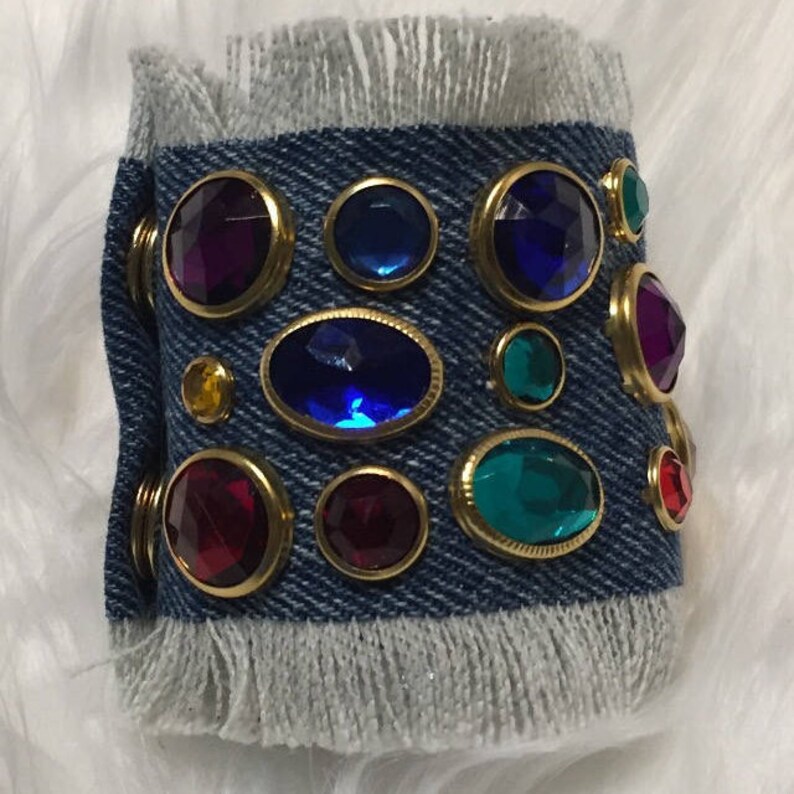 Denim Bracelet - Etsy