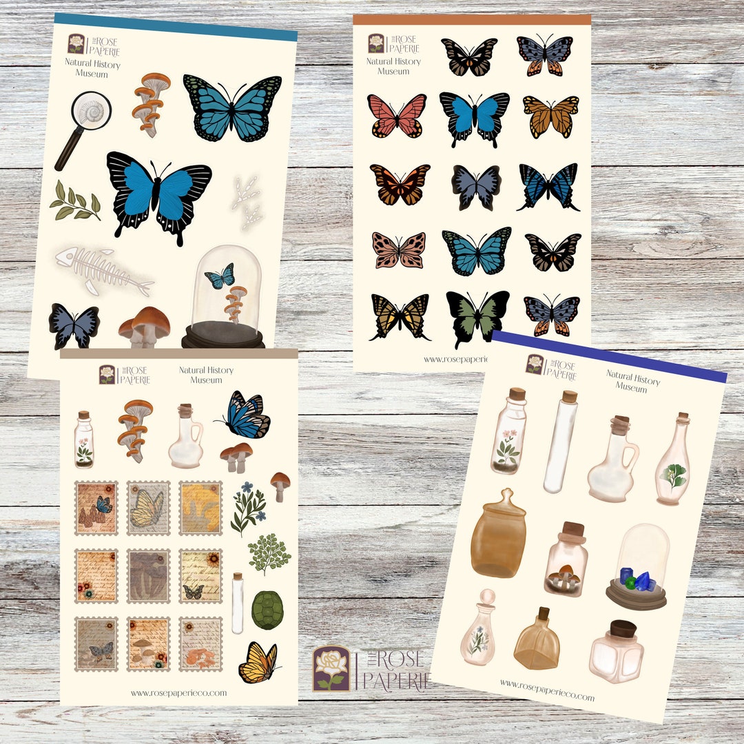 Natural History Museum Sticker Set for Journals, Planners, Scrapbooking ...