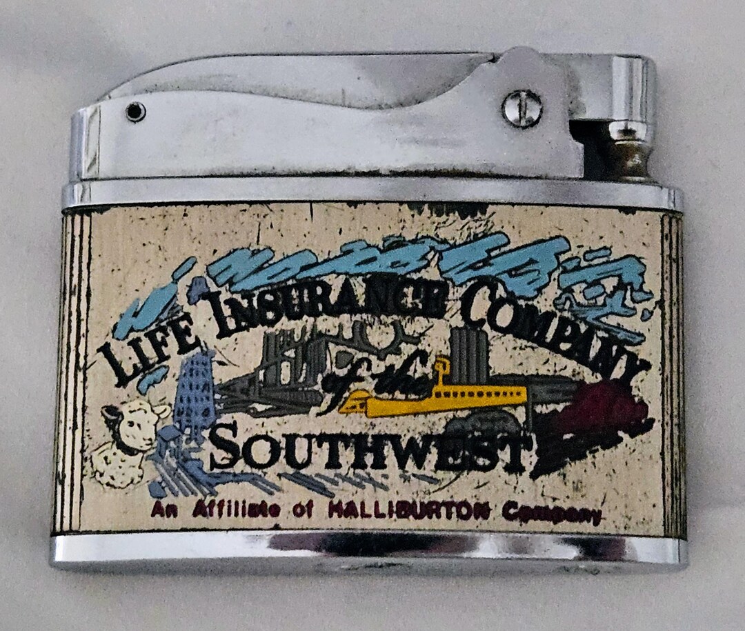 Rare Southwest Life Insurance Cigarette Lighter – Halliburton Affiliate ...