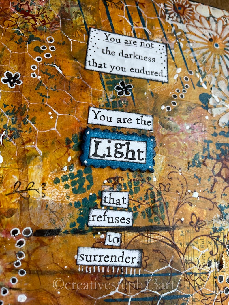 You Are the Light That Refuses to Surrender Empowerment Art Collage ...