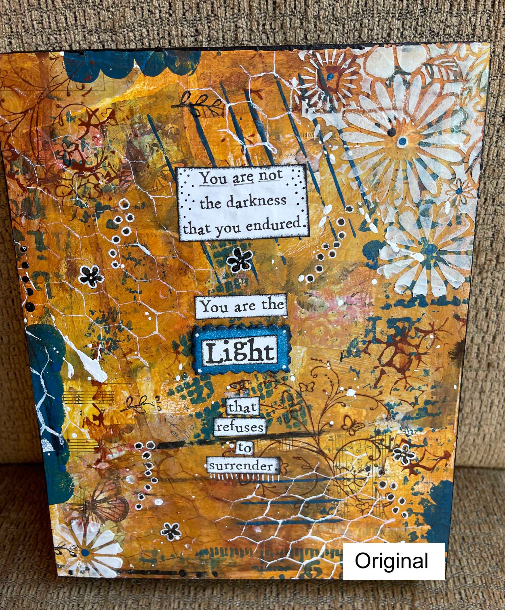You Are the Light That Refuses to Surrender Empowerment Art Collage ...