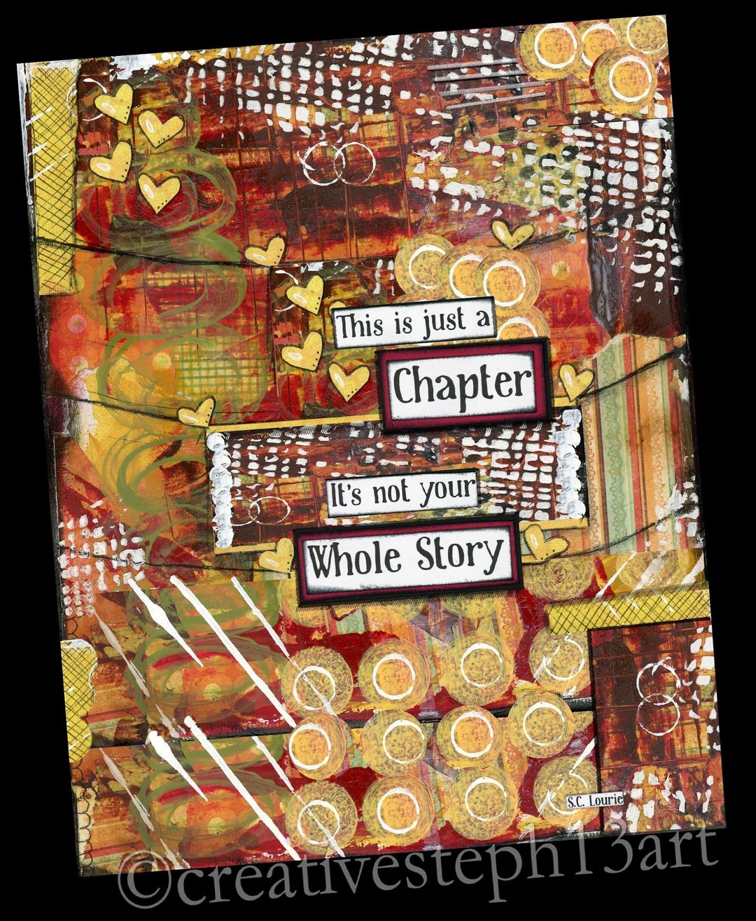 This is Just a Chapter, It's Not Your Whole Story Mixed Media Art ...