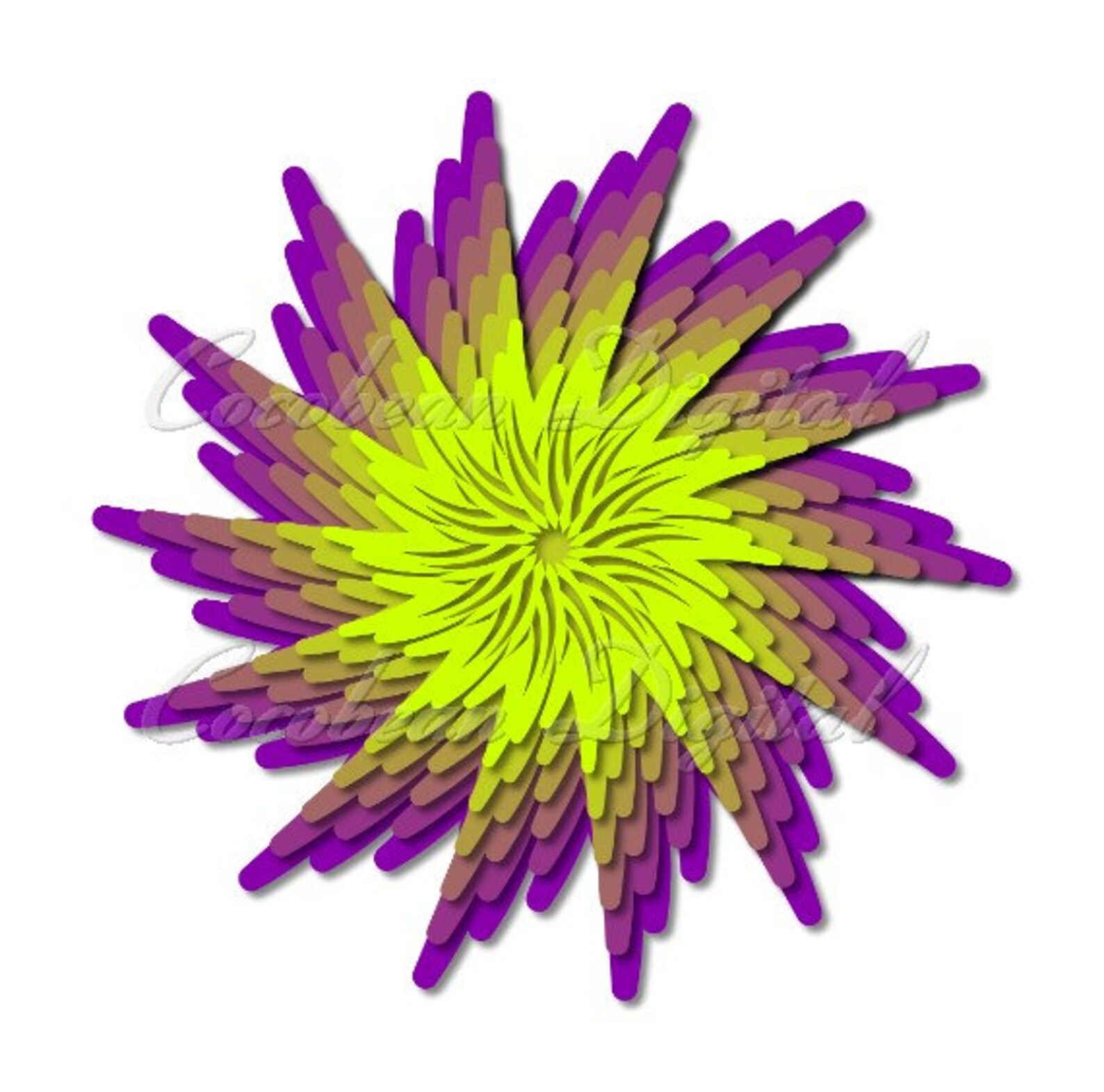 Feather Star 3D Layered Nested svg,dxf Digital Cutting File-instant ...