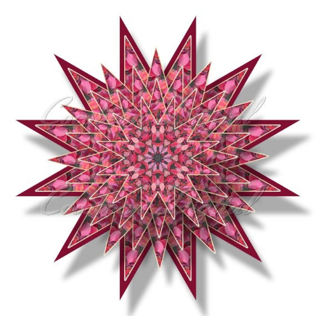 Star-decoration-pdf-svg Cutting File-instant Download - Etsy