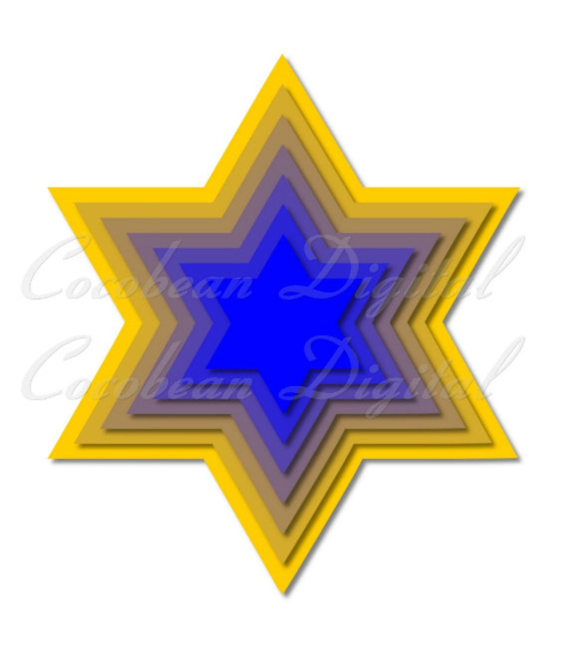 Star 3,nested,layer,svg File,dxf File,cut Template,svg Dxf,cut Stencil ...