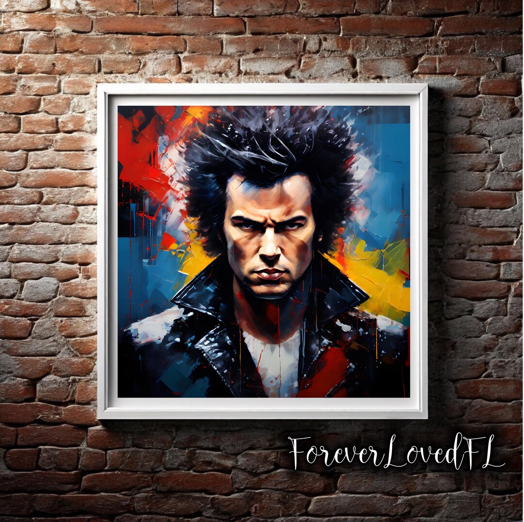 Painting Digital Download Print Wall Art Decor, Sid Vicious - Etsy
