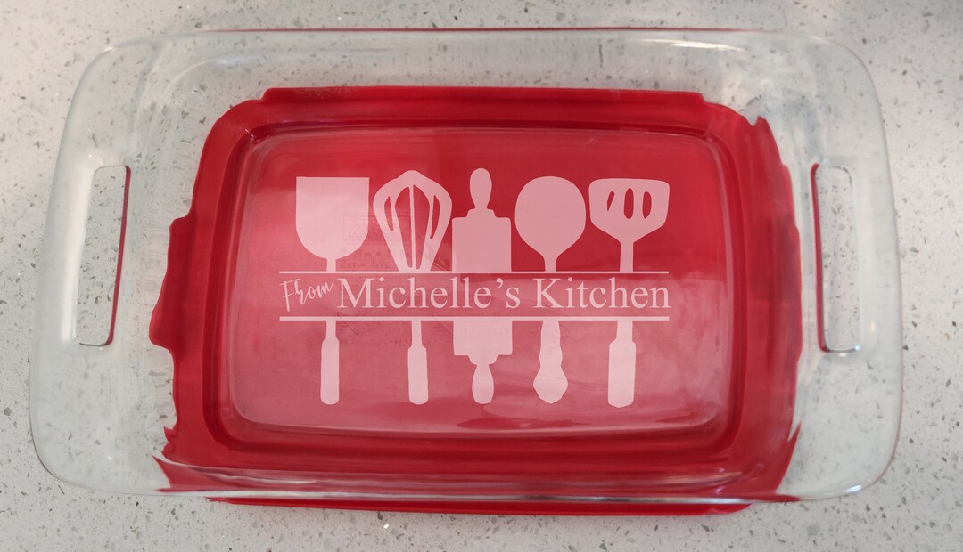 Custom Laser-engraved Pyrex Glass Bakeware Dish 9x13 - Personalized ...