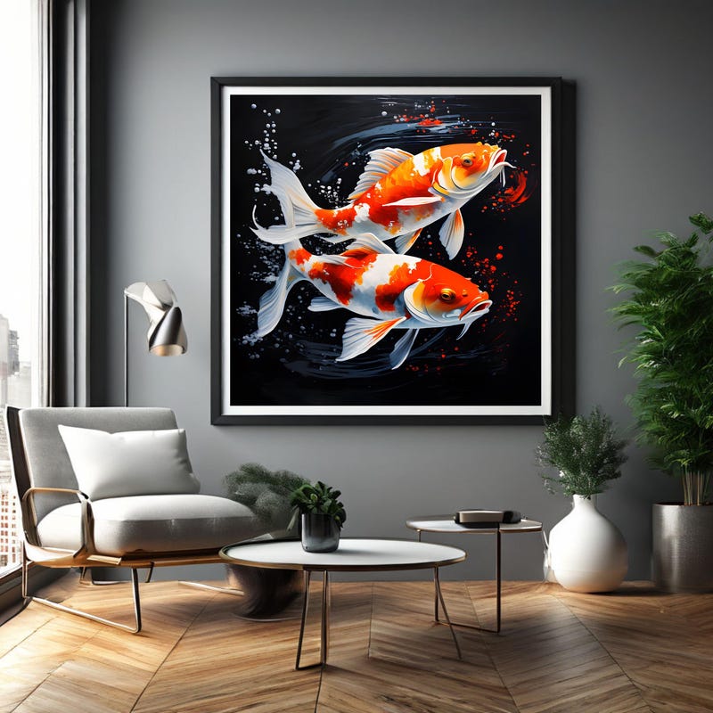 Coi Fish Wall Art - Etsy