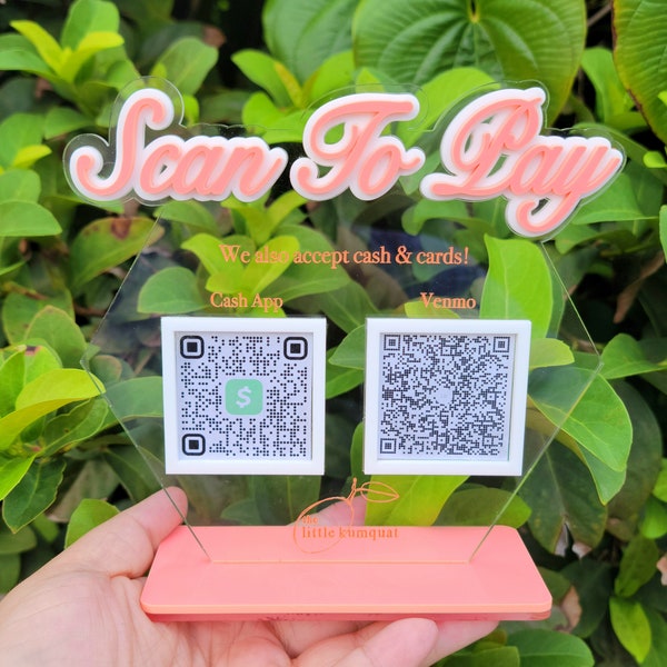 Acrylic Sign Payment Sign - Etsy